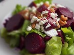 Beetroot, Cobnut and Goat's Cheese Salad